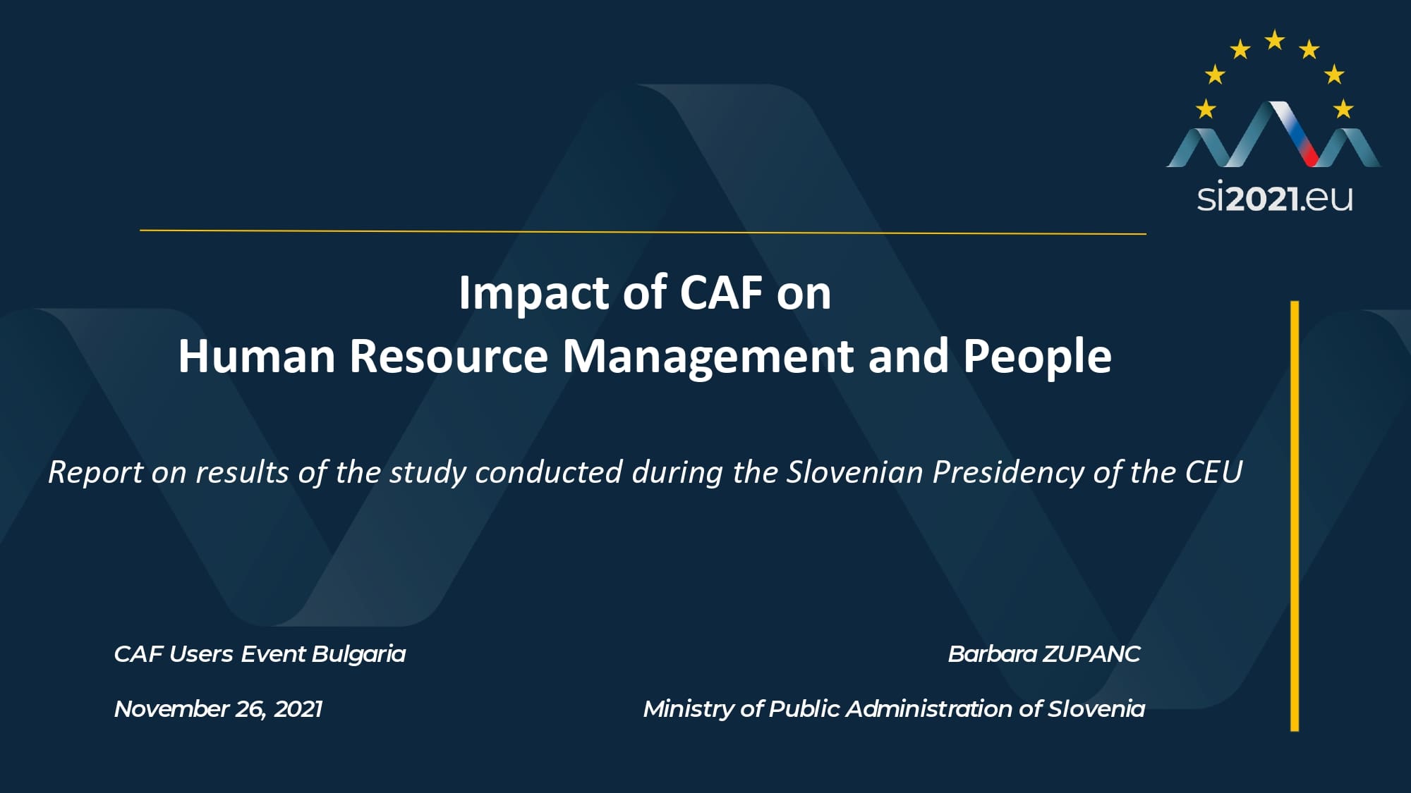 Impact of CAF on Human Resource Management and People | ИНСТИТУТ ПО ...